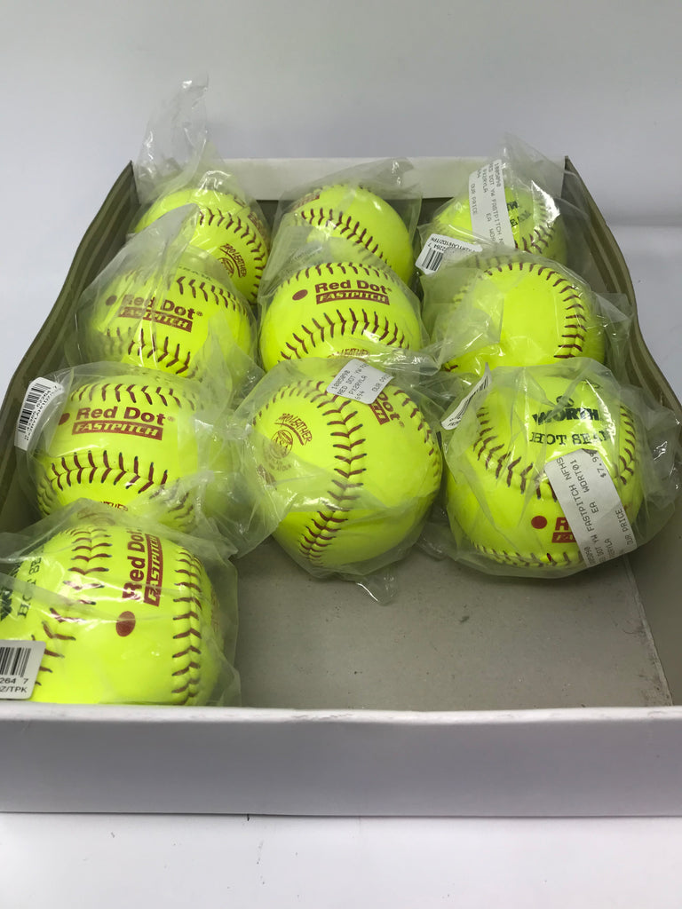 New Worth Fastpitch ASA and NFHS Stamped 12-Inch PX2RYLAH Leather Ball ...