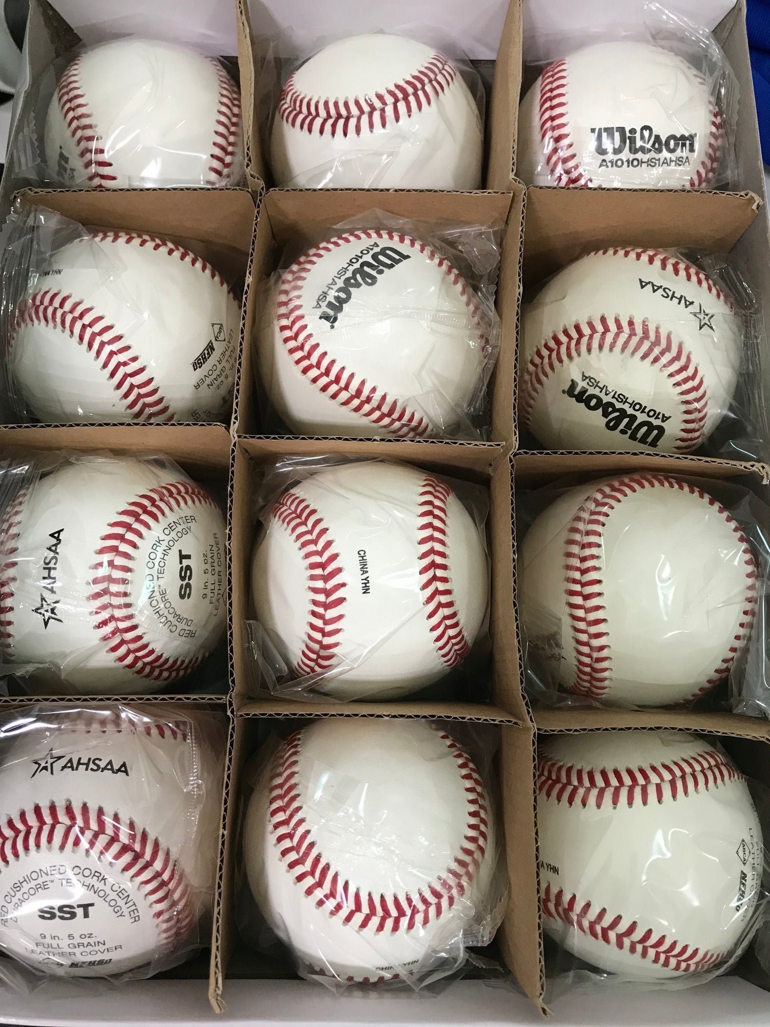 New Wilson Baseballs 12 Count – PremierSports