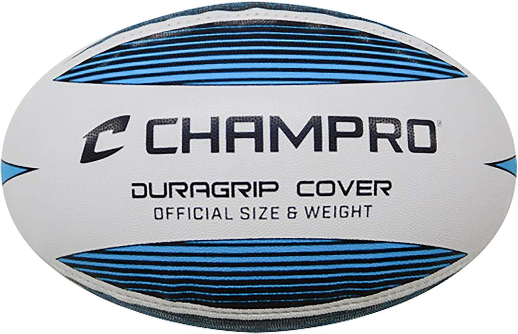 New Champro Sports Rugby Ball (Official) White/Blue – PremierSports