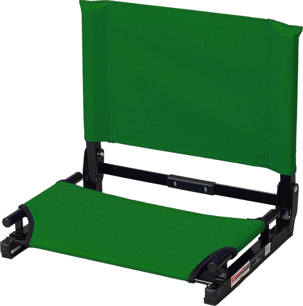 New The Stadium Chair Company Game Changer Chair Green/Black 13"D x 15 ...