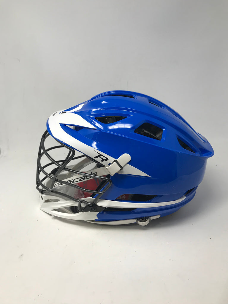 New Cascade R OSFM Lacrosse Helmet Blue/White/White Official Helmet of ...