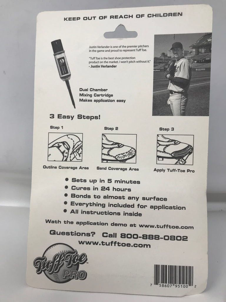 New Tuff Toe Pro Baseball Pitchers and Catchers Cleat Guards Black ...