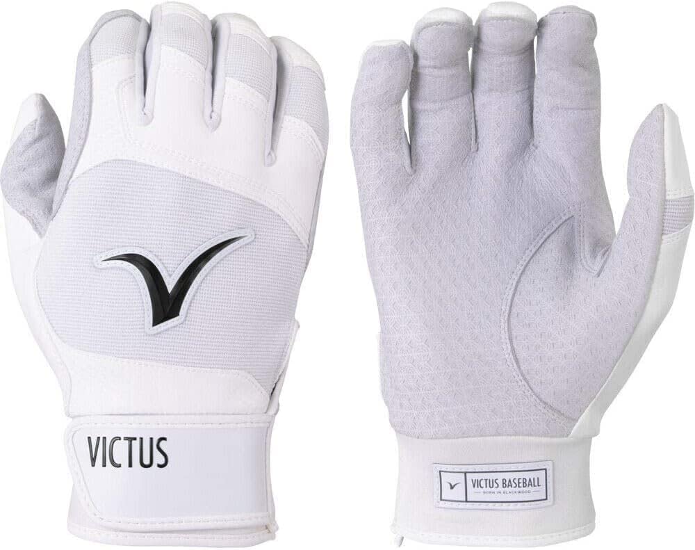 New Victus Debut 2.0 Batting Gloves Adult Large White/Black Show Serie ...