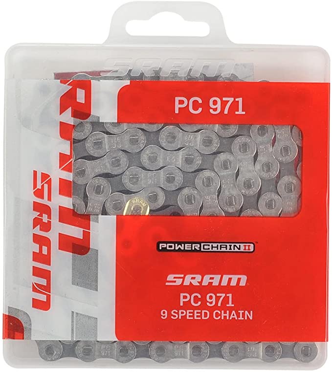 New SRAM 9-Speed Bicycle Chain, 114 Links with PowerLink Chain Connect ...