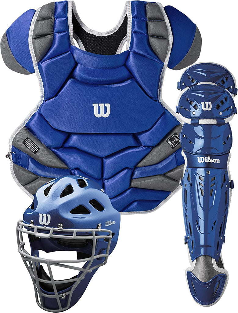New Wilson C1K NOCSAE Catcher's Gear Kit Series Adult Royal – PremierSports