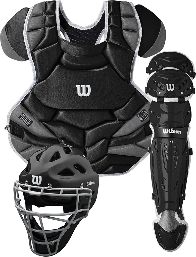 New Wilson C1K NOCSAE Catcher's Gear Kit Series Adult Black – PremierSports