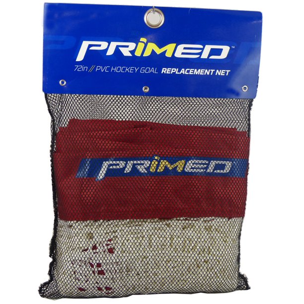New PRIMED 72” Hockey Replacement Net Red/White – PremierSports