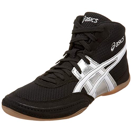 New Asics Men's Matflex Wrestling Shoe Black/White/Silver Men 8H J902Y ...